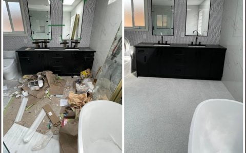 Before and After Cleaning: Transformative Service Photos